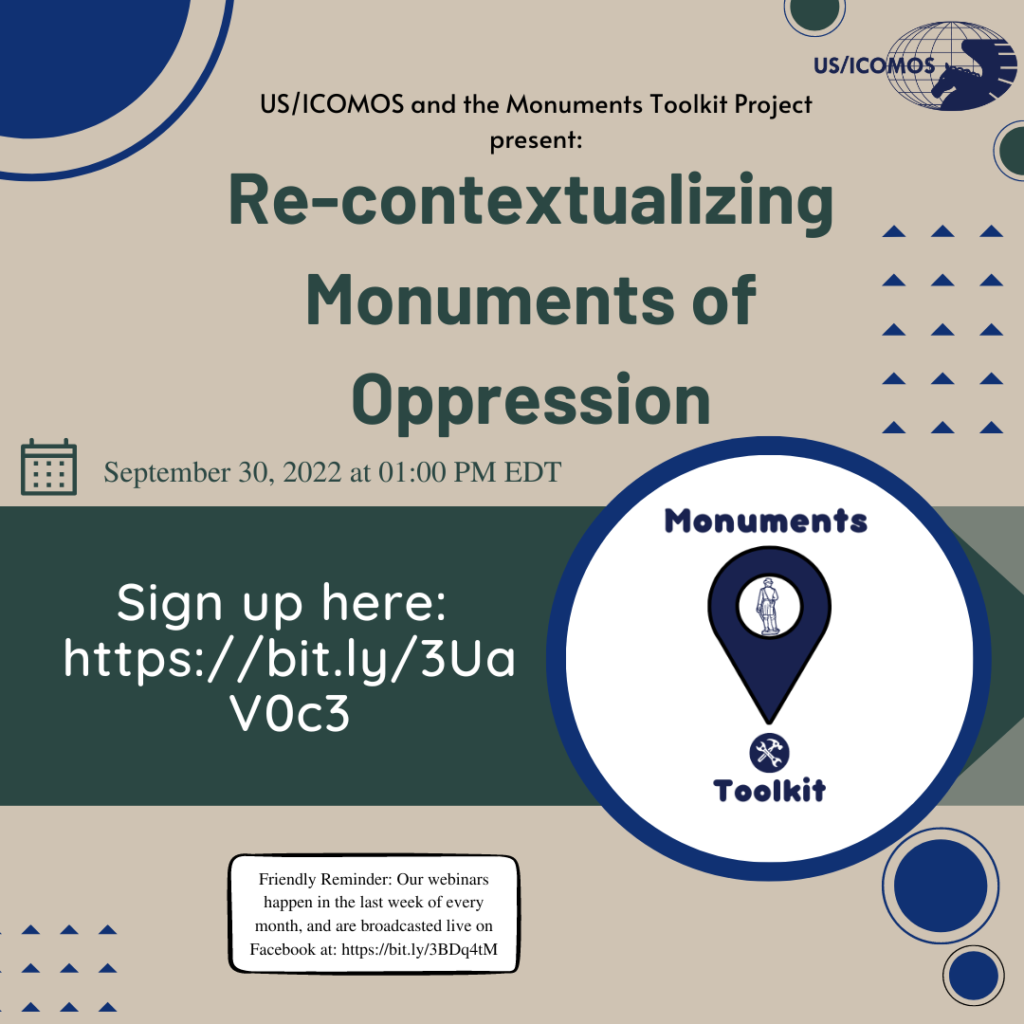 "Re-Contextualizing Monuments of Oppression" Webinar - World Heritage USA